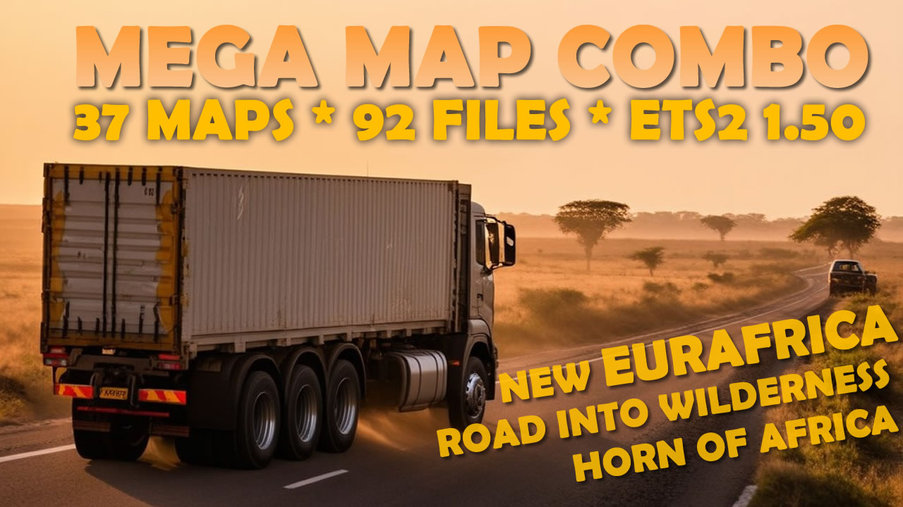 Mega Map Combo for ETS2 1.50 - Tutorial – July, 13 2024 - Trucksim Top