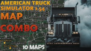 First Map Combo for ATS 1.54 with 10 Maps – March, 31 – 2025 – Trucksim Top