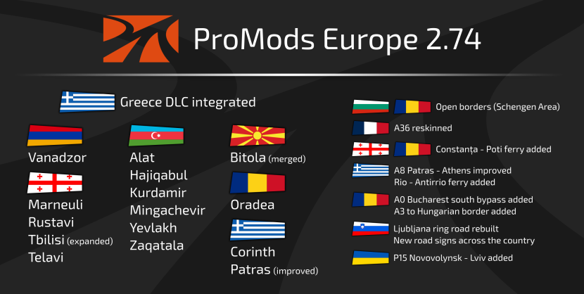 Promods 2.74 for ETS2 1.54 released – Trucksim Top