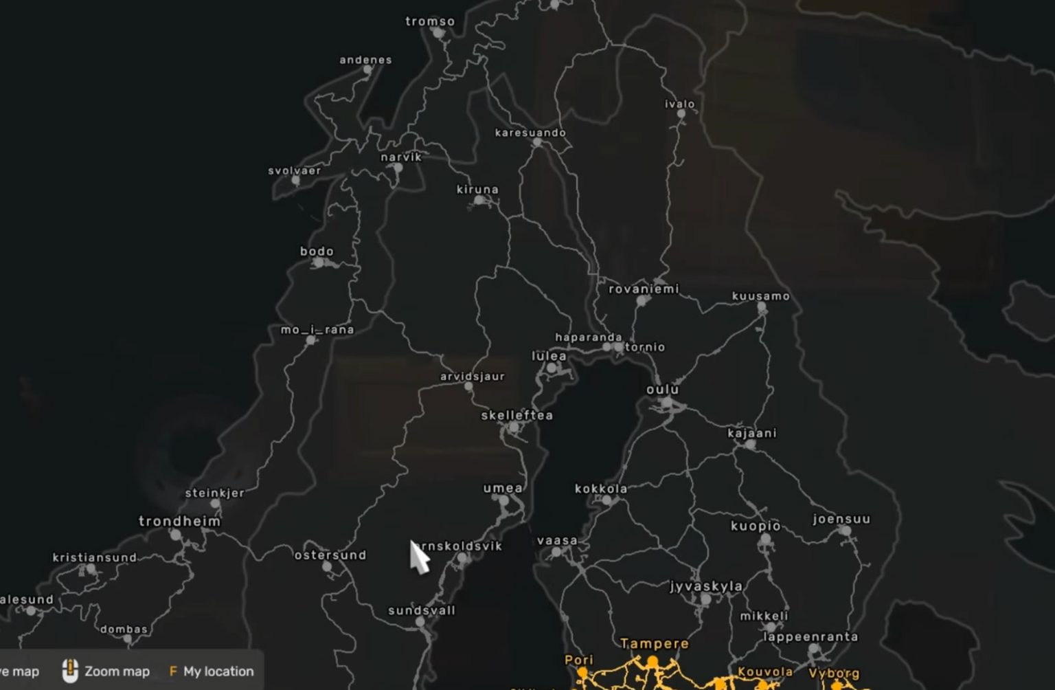 Nordic Horizons Achievements, Map and Cities – Trucksim Top