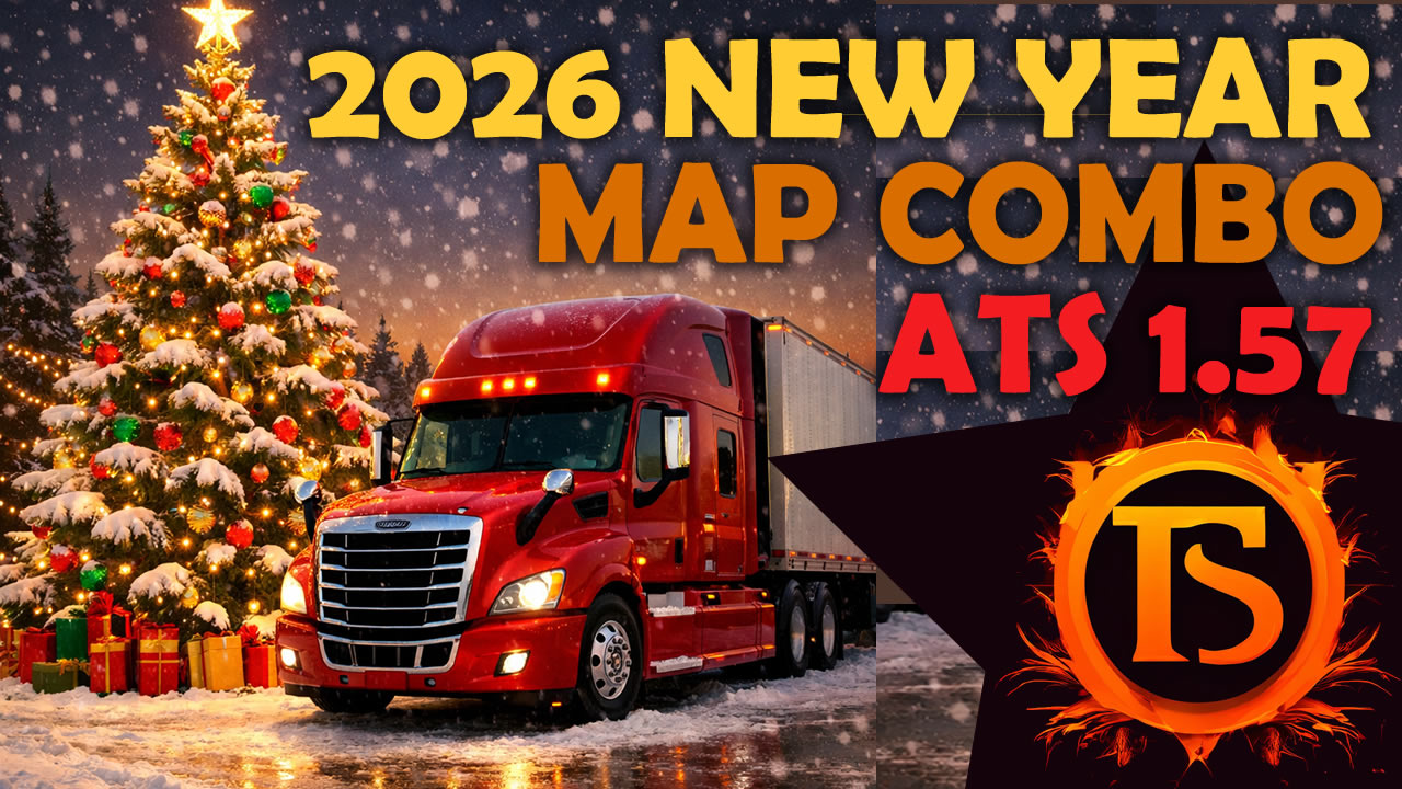 Big Map Combo for ATS 1.57 (New Year Edition) with 20 Maps – December ...