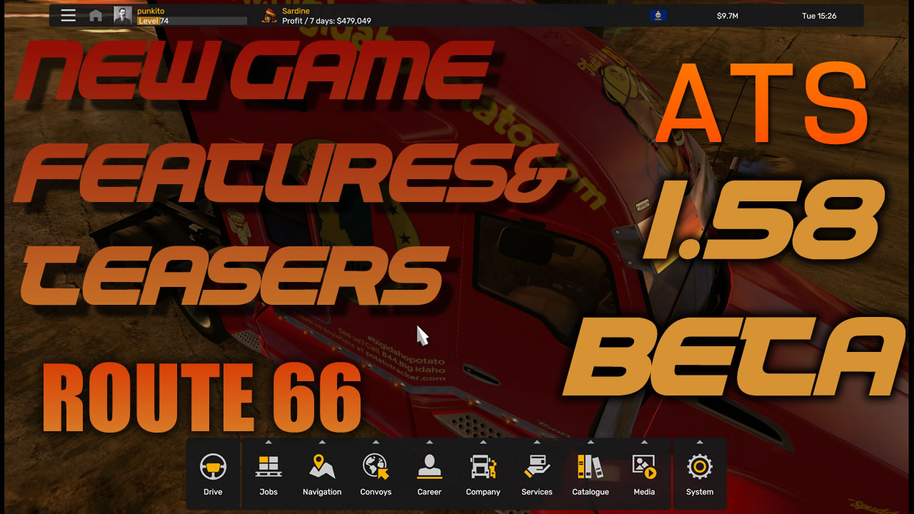 New ATS secret roads and Route 66 Rework – Trucksim Top